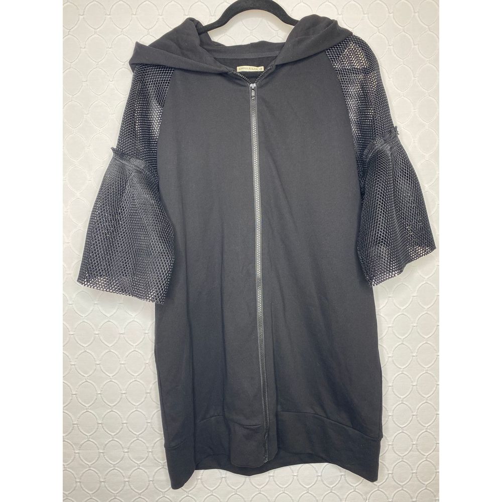 Lf Emma & Sam Mesh Bell Sleeve Full Zip Dress - Gem